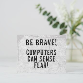 Computer Fear Postcard | Zazzle