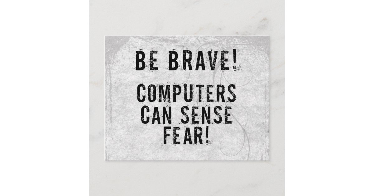 Computer Fear Postcard | Zazzle