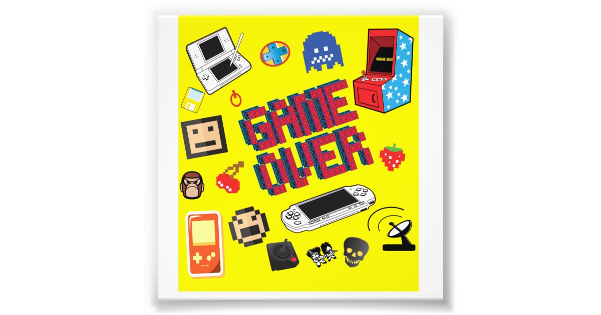 Computer Gamer Game Over Photo Print | Zazzle