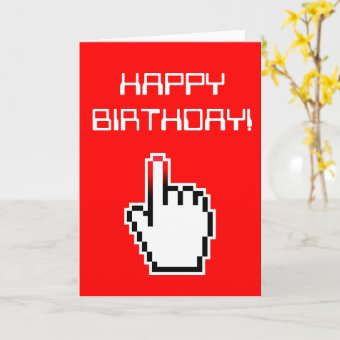 Computer Geek Birthday Card | Zazzle