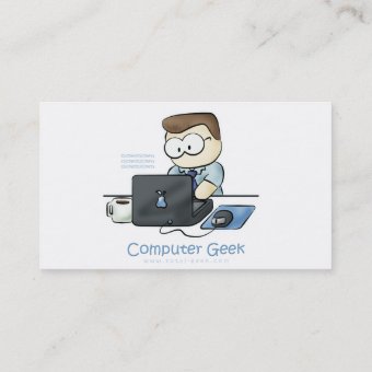 computer geek business card | Zazzle