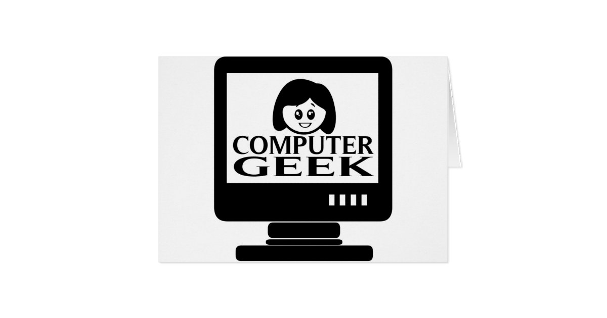 Computer Geek Girl Female | Zazzle
