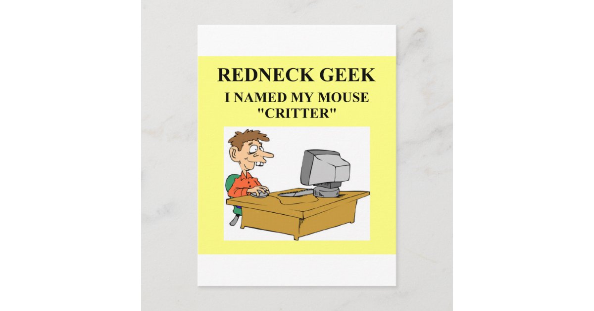 computer geek joke postcard | Zazzle