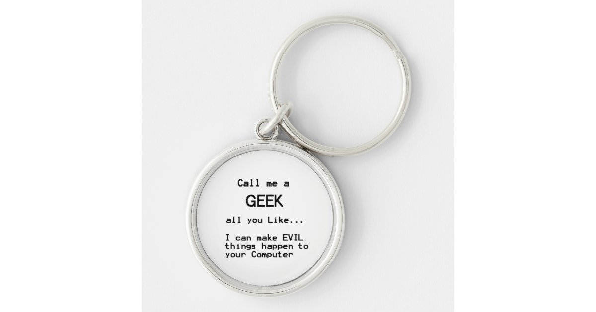 Computer Geek Keychain | Zazzle