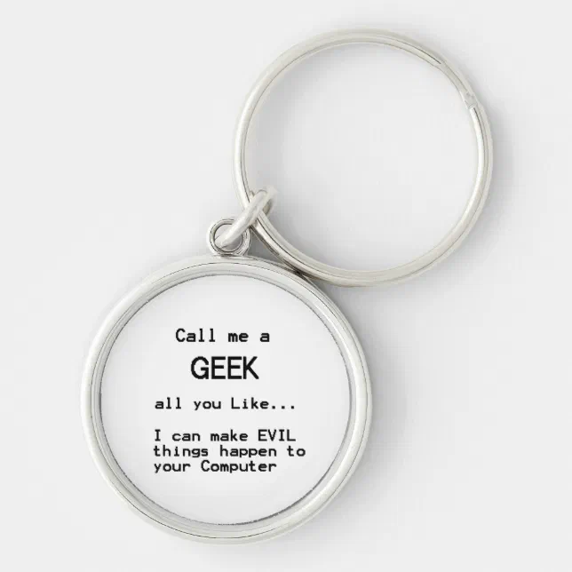 Computer Geek Keychain | Zazzle