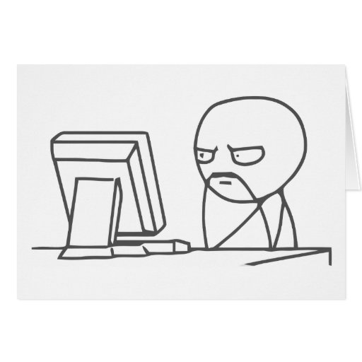 Computer Guy Meme‏ - Greeting Card | Zazzle