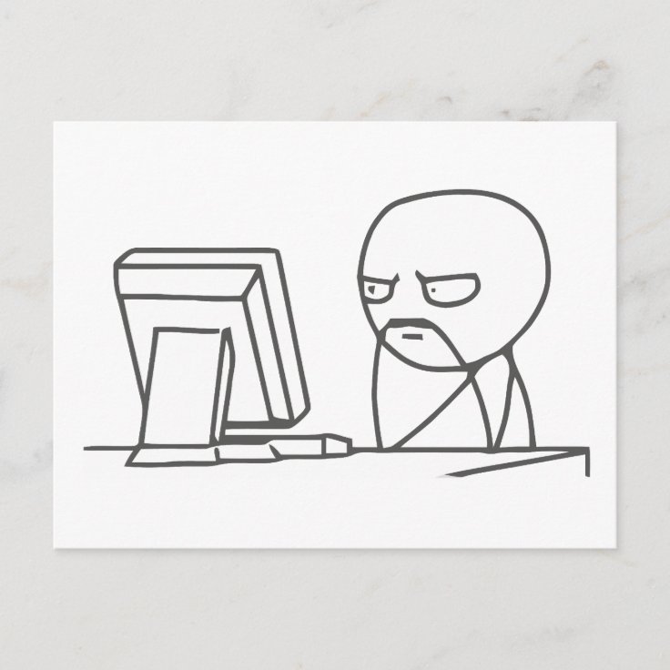 Computer Guy Meme‏ - Postcard | Zazzle