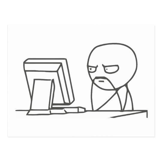 Computer Guy Meme‏ - Postcard | Zazzle.com