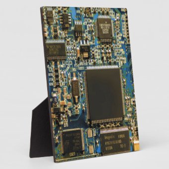 Computer Hard Drive Circuit Board - Blue Plaque | Zazzle