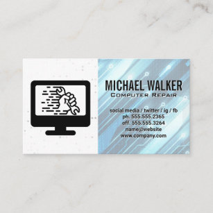 Computer Hardware Visiting Card Sample