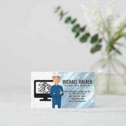 Computer Hardware | Tech Support Guy Business Card | Zazzle