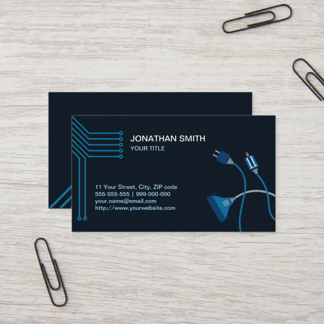 Computer Hardware Technician business card | Zazzle