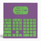 Computer Keyboard and Mouse graphic 3 Ring Binder | Zazzle