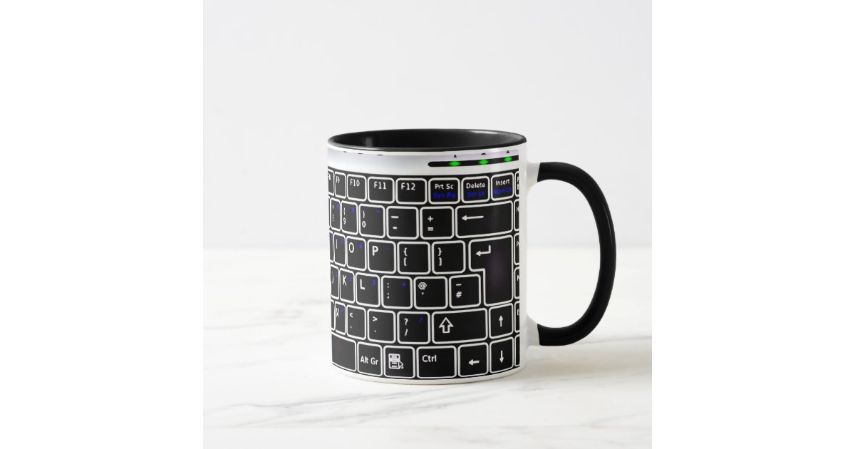 Computer Keyboard Design Coffee Mug | Zazzle
