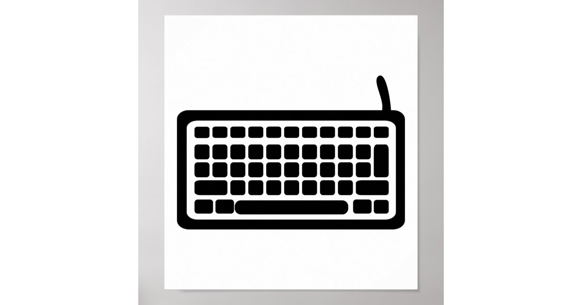 Computer keyboard poster | Zazzle