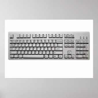 computer keyboard poster | Zazzle