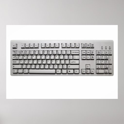 computer keyboard poster | Zazzle