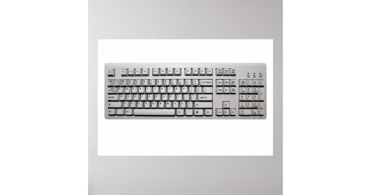 computer keyboard poster | Zazzle