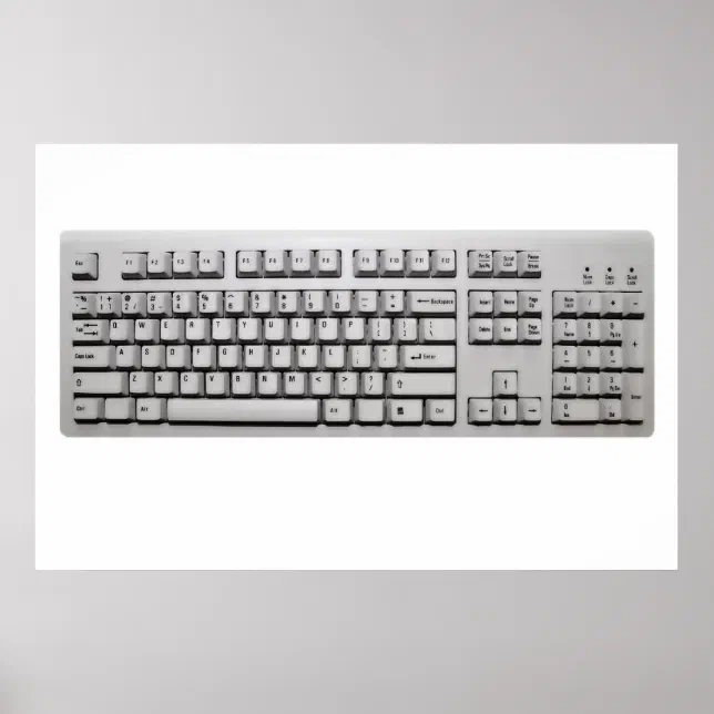 computer keyboard poster | Zazzle
