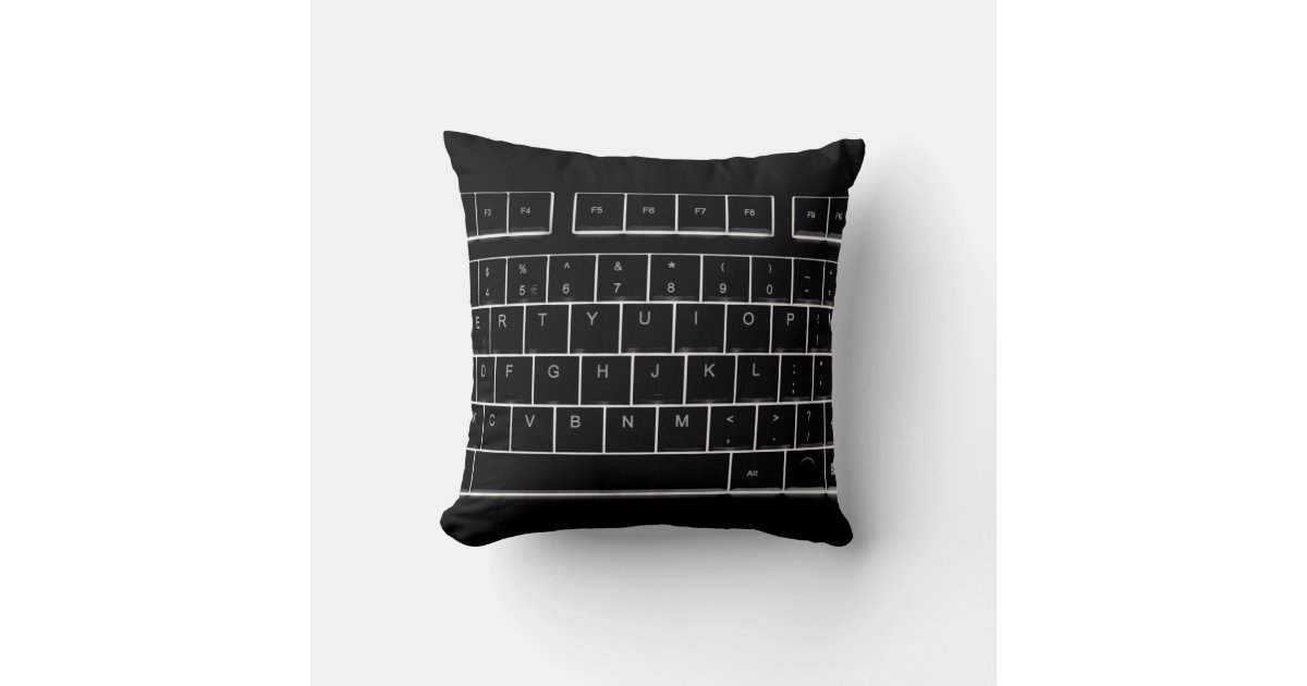 computer keyboard throw pillow | Zazzle