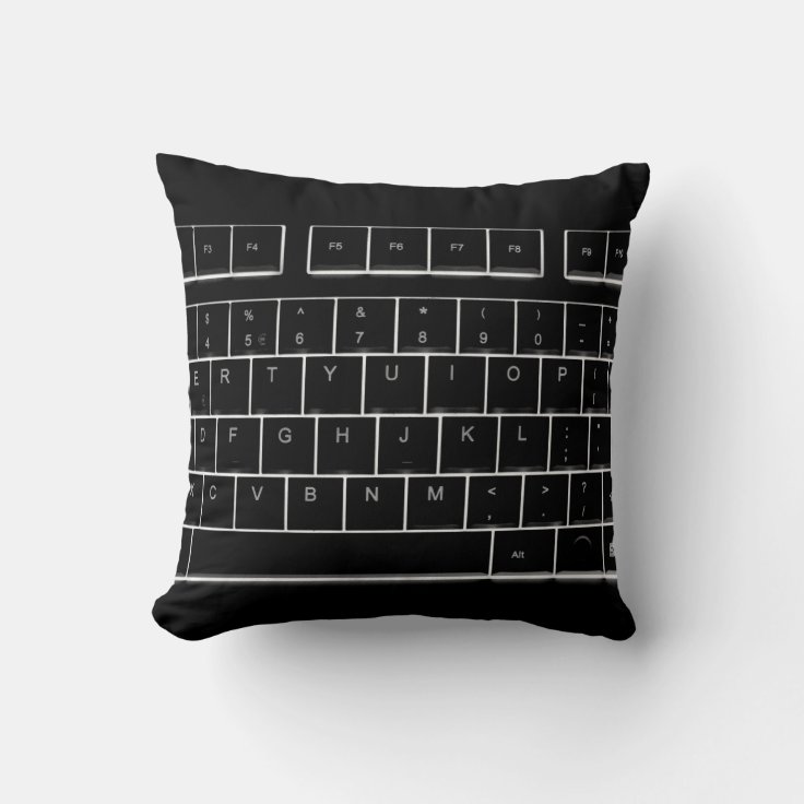 computer keyboard throw pillow | Zazzle