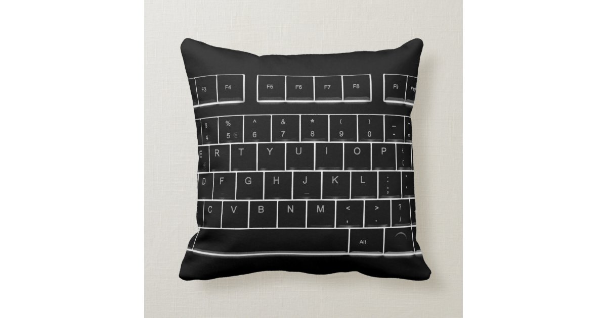 computer keyboard throw pillow | Zazzle.com