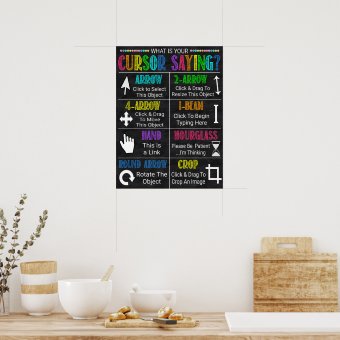 Computer Lab Classroom Decor Poster | Zazzle