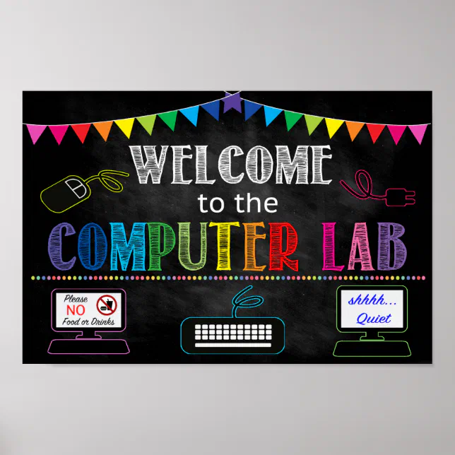 Computer Lab School Sign | Zazzle