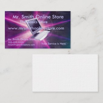 Computer Logo Business Card | Zazzle