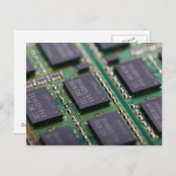 Computer Memory Chips Postcard | Zazzle