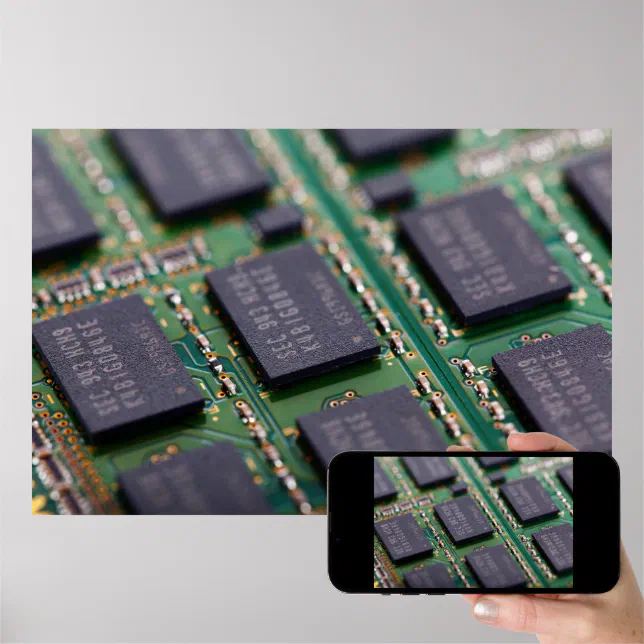 Computer Memory Chips Poster | Zazzle