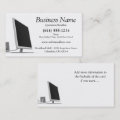 Computer Monitor Business Card Design 2 | Zazzle