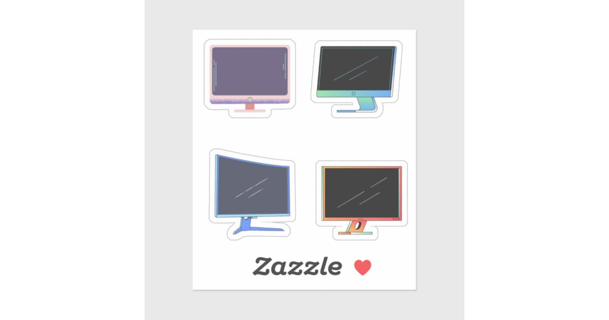 Computer Monitor Stickers | Zazzle