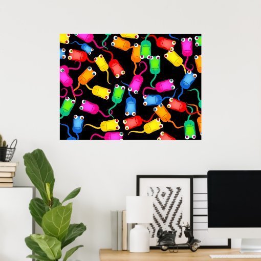 Computer Mouse Wallpaper Poster | Zazzle