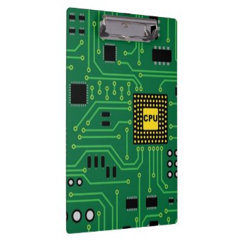Computer Nerd Circuit Board CPU I Clipboard | Zazzle