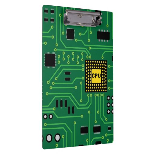 Computer Nerd Circuit Board Cpu I Clipboard Zazzle