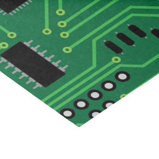 Computer Nerd Circuit Board CPU I Tissue Paper | Zazzle