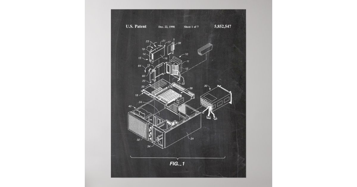 Computer Patent Poster | Zazzle