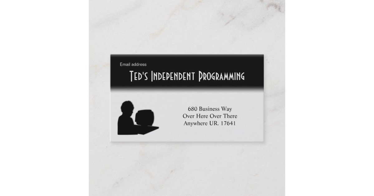 Computer Programmer Business Card | Zazzle