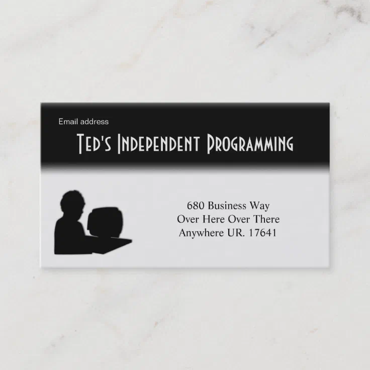 Computer Programmer Business Card | Zazzle