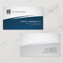 Computer Programmer Business Card Simple Zig Zag | Zazzle