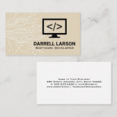 Computer Programmer Icon | Circuit Board Business Card | Zazzle