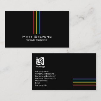 Computer Programmer Simple Business Card | Zazzle