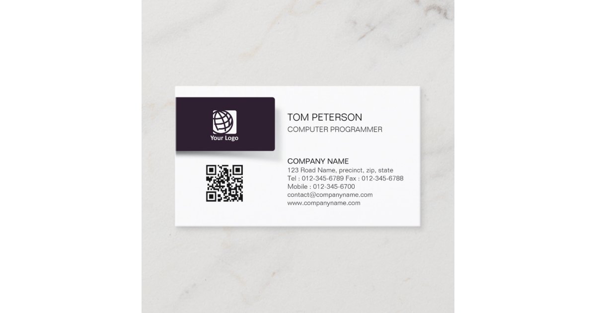 Computer Programmer Technical Skills Business Card | Zazzle