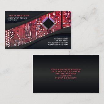 Computer Repair Business Card | Zazzle