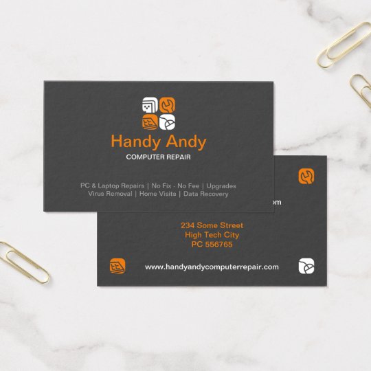 Computer Repair Business Card | Zazzle.com