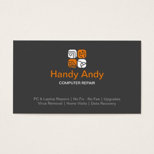 Computer Repair Business Card | Zazzle.com
