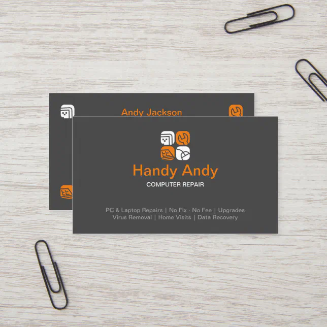 Computer Repair Business Card | Zazzle