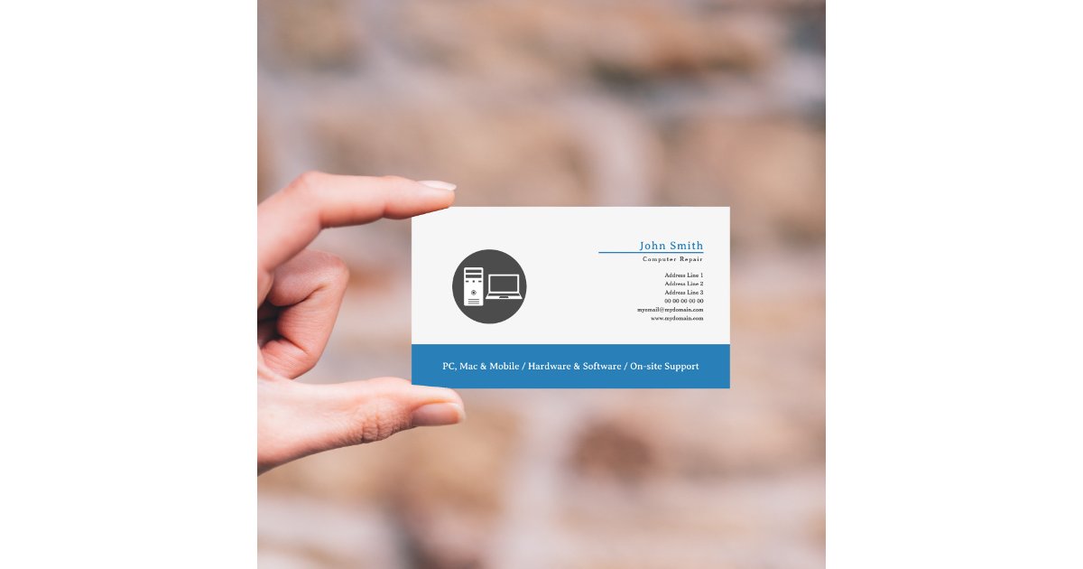 Computer Repair Business Card | Zazzle
