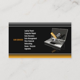 Computer Repair Business Card | Zazzle